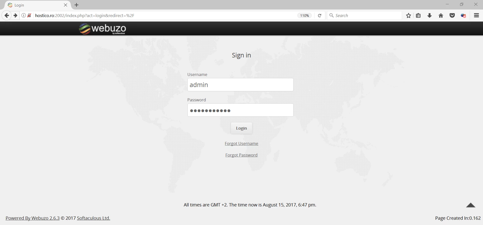 Enabling gzip compression in the Webuzo control panel | Hostico