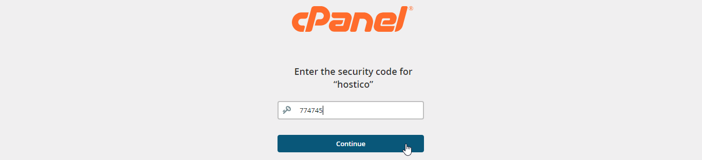 Two Factor Authentication în cPanel | Hostico