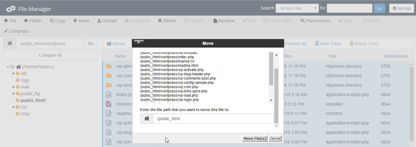 Manual WordPress Installation | Hostico