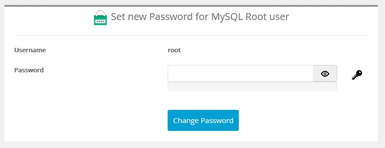 Changing the password in the Webuzo panel | Hostico