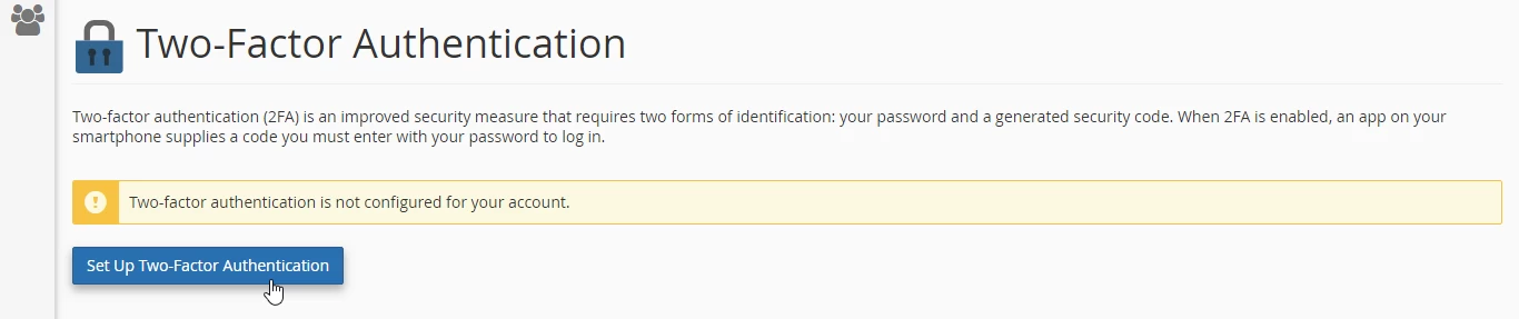 Two Factor Authentication in cPanel | Hostico